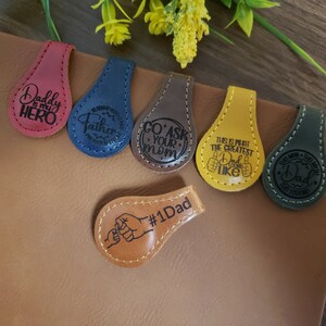 Personalized Leather Magnetic Bookmark: Custom Reader Gift for Her/him ...