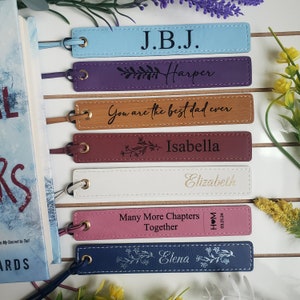 Personalized Leather Bookmark,mother's Day, Father's Day Gift,gifts for ...