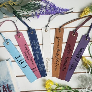 Personalized Leather Bookmark,mother's Day, Father's Day Gift,gifts for ...