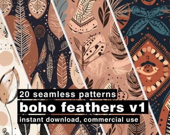 Trendy Boho Minimal Digital Paper Minimalistic Seamless - Etsy