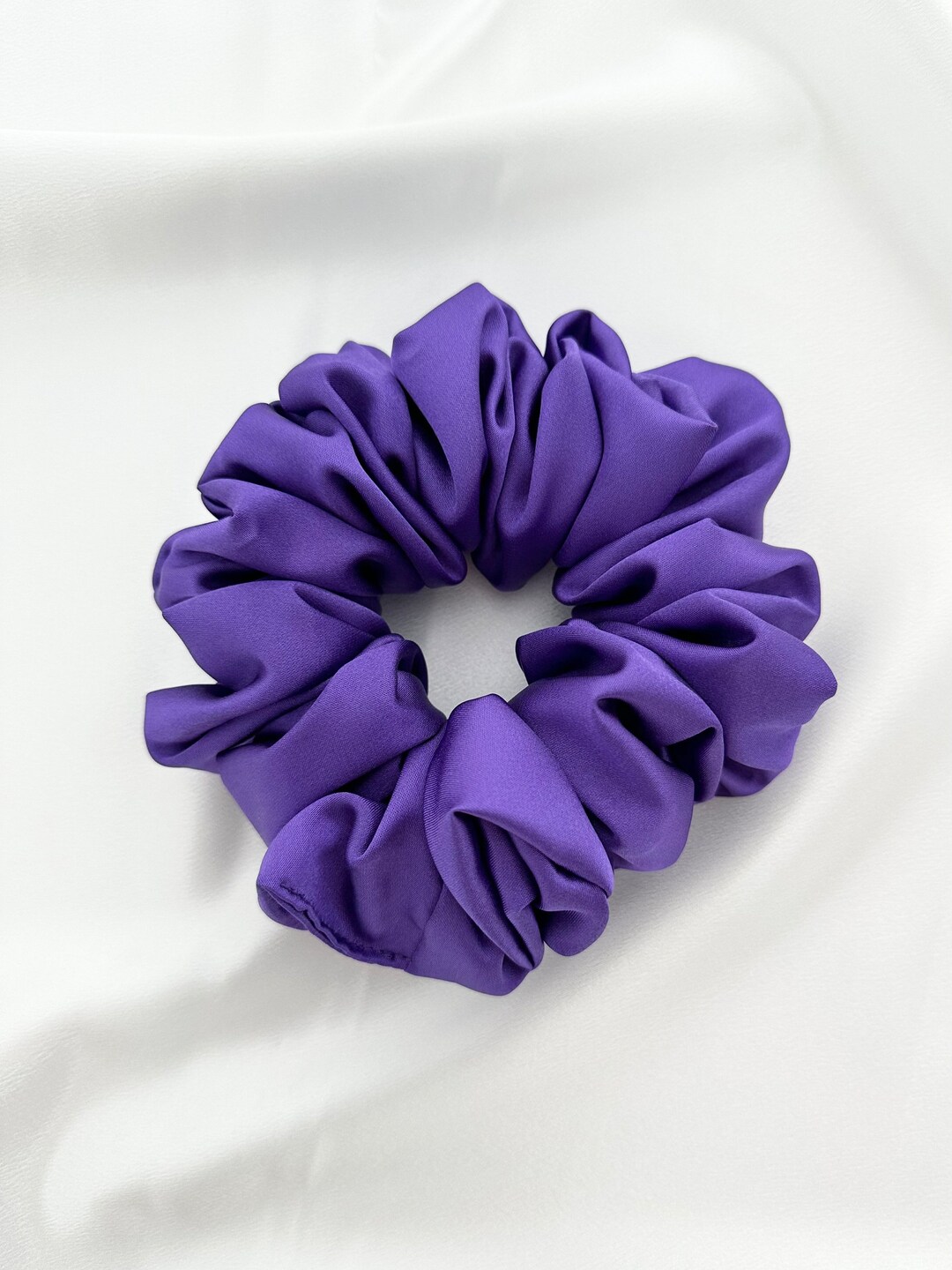 Purple XL Jumbo Scrunchie, Satin, Oversized, Giant, 90s Fashion, Hair ...