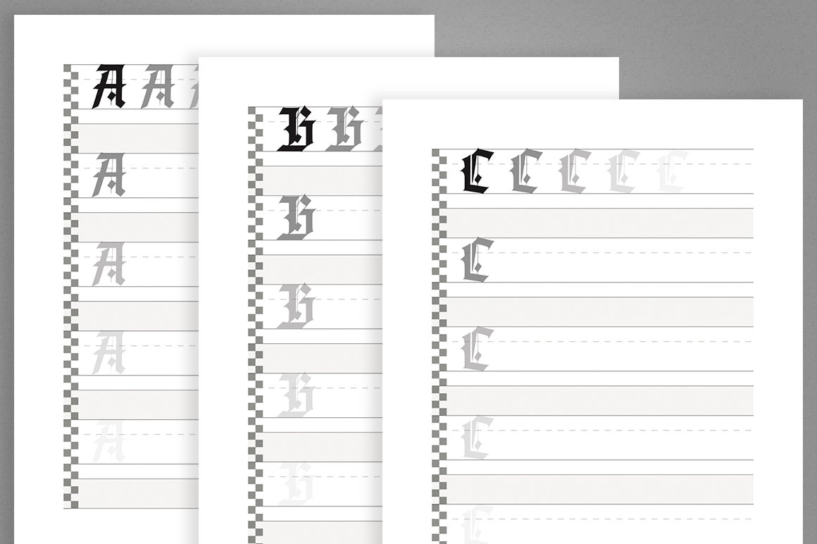 Textura Calligraphy – Blackletter Calligraphy Manual & Workbook ...