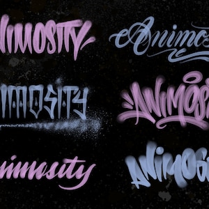 Handstyle Graffiti Procreate Brush Set - Etsy