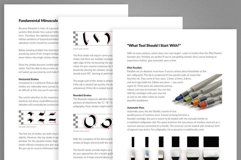 Bastarda Calligraphy – Blackletter Calligraphy Manual & Workbook ...