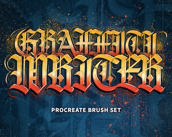 Handstyle Graffiti Procreate Brush Set - Etsy
