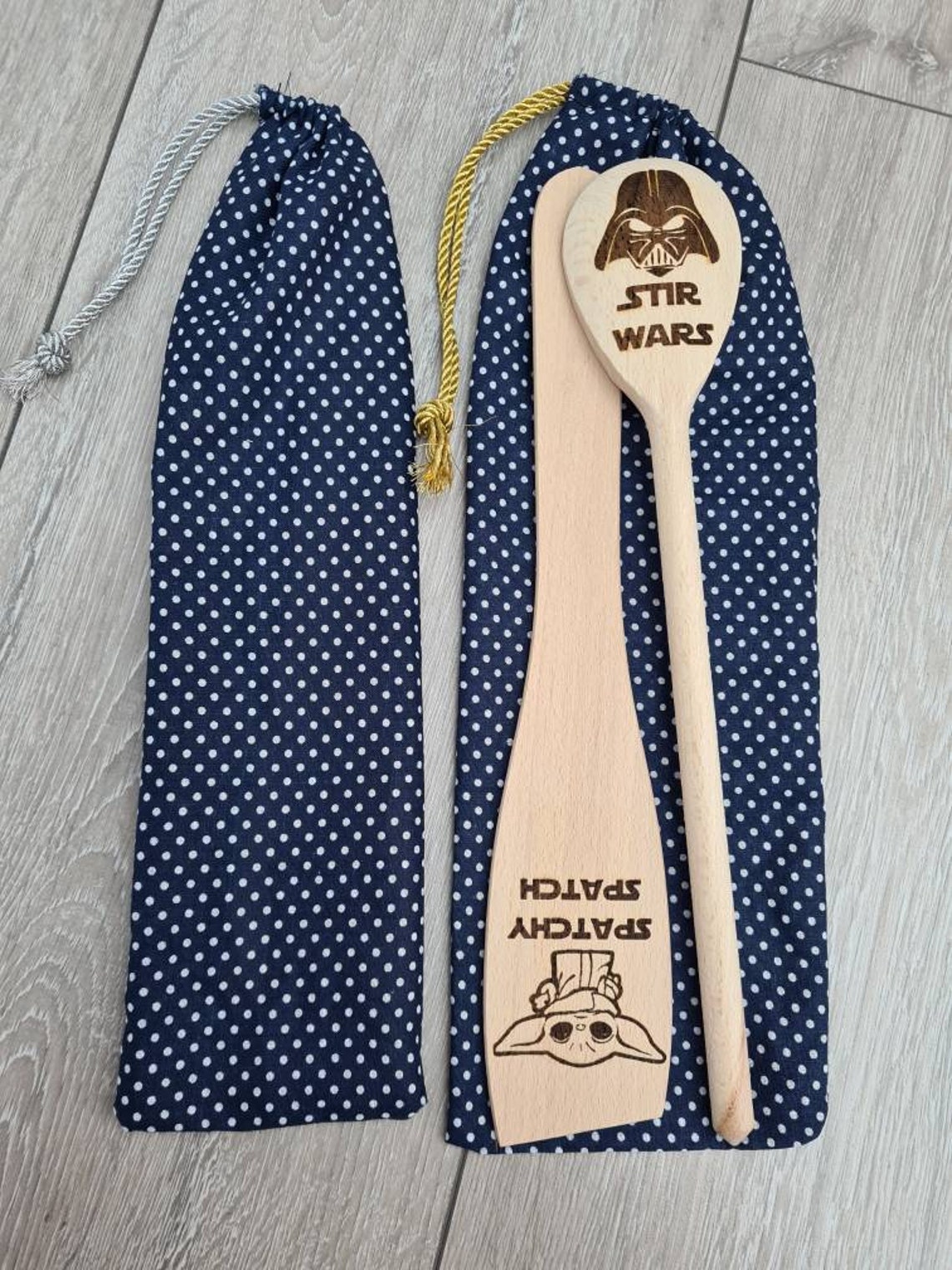 Star wars inspired wooden spatchy spatch spatula | Etsy