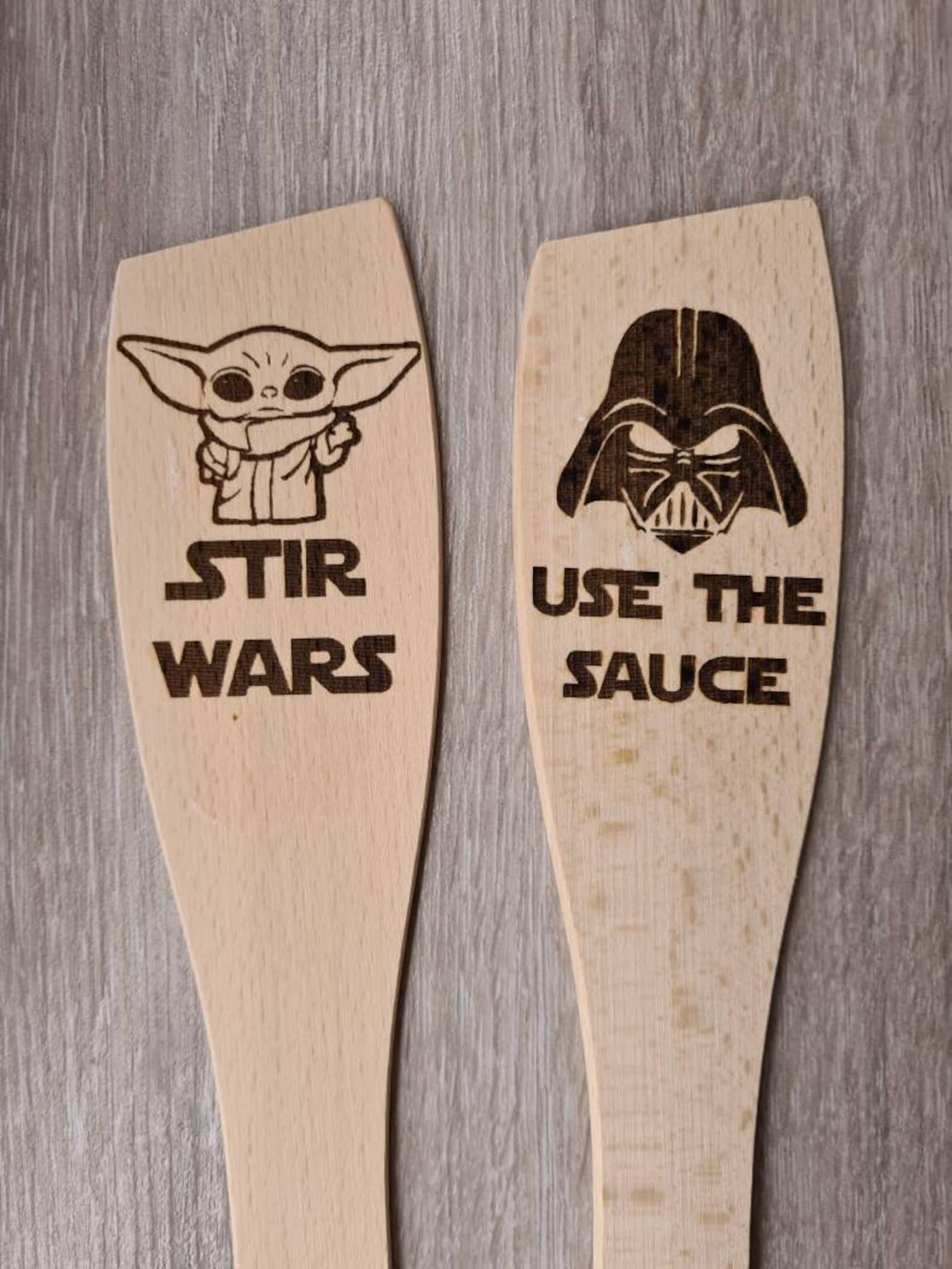 Star Wars Inspired Wooden Full Size Spoon or Spatula - Etsy Australia