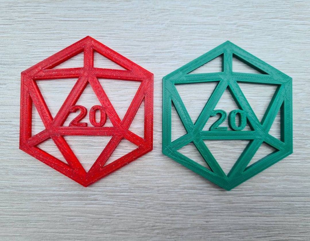 Dungeons and Dragons D20 Coaster - Etsy