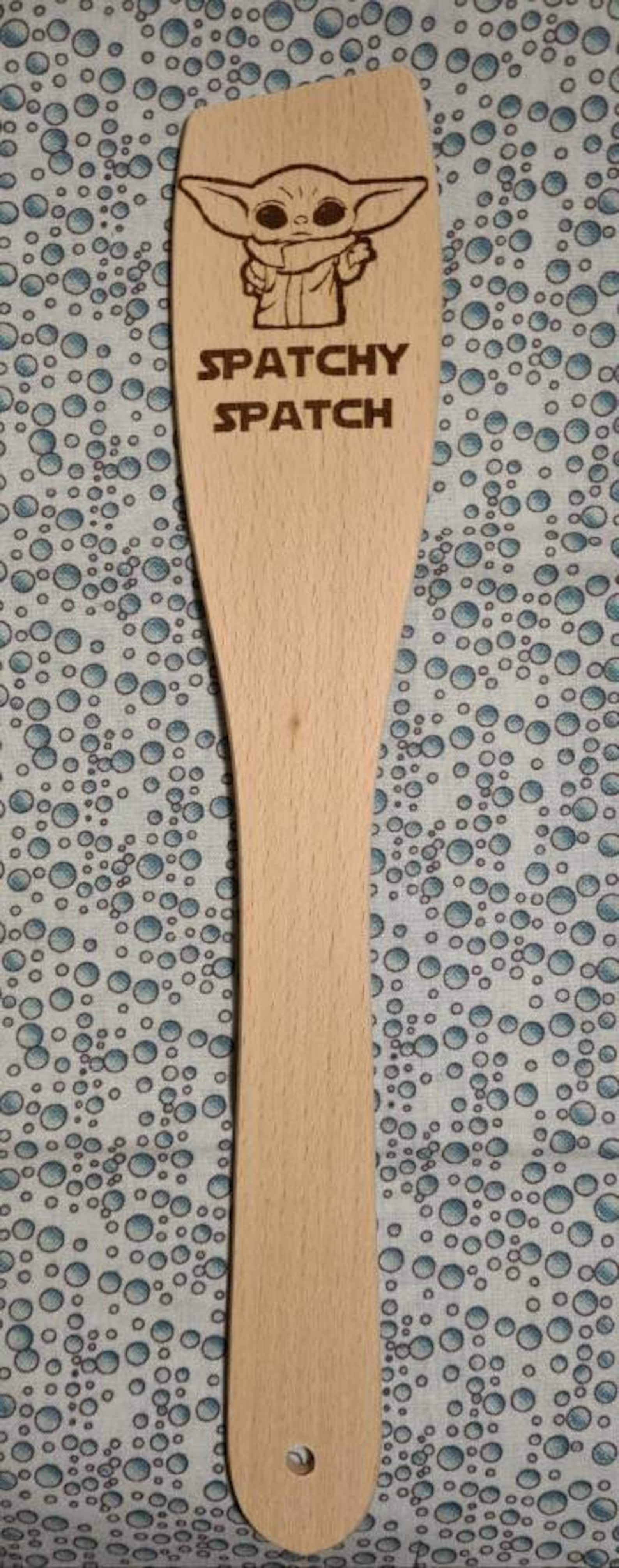 Star wars inspired wooden spatchy spatch spatula | Etsy