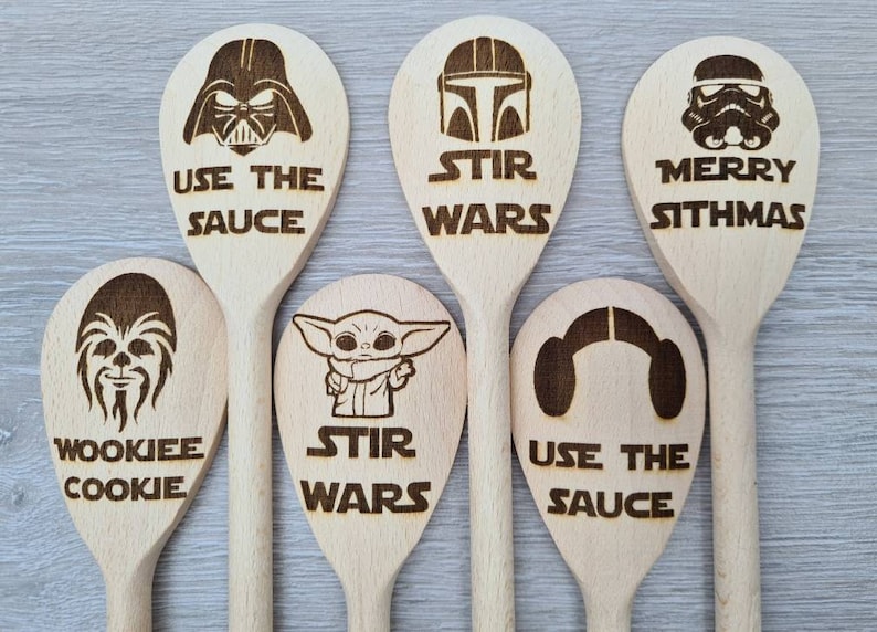 Star Wars Inspired Wooden Full Size Spoon or Spatula - Etsy Australia