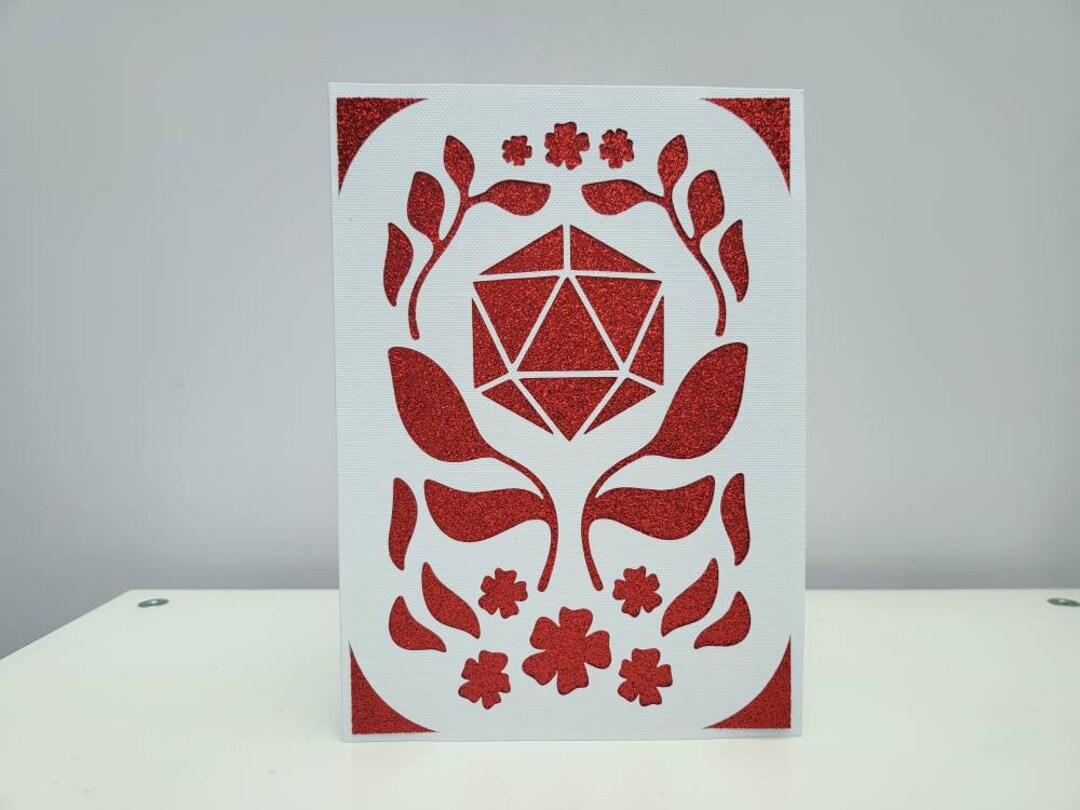D&D Themed D20 Birthday Card - Etsy