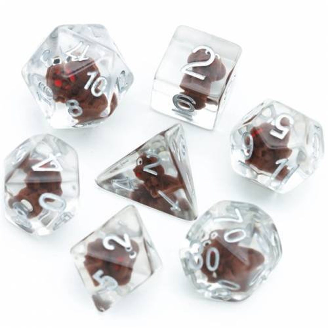 Cute Teddy Dog Puppy Dungeons and Dragons Dice Set. - Etsy UK