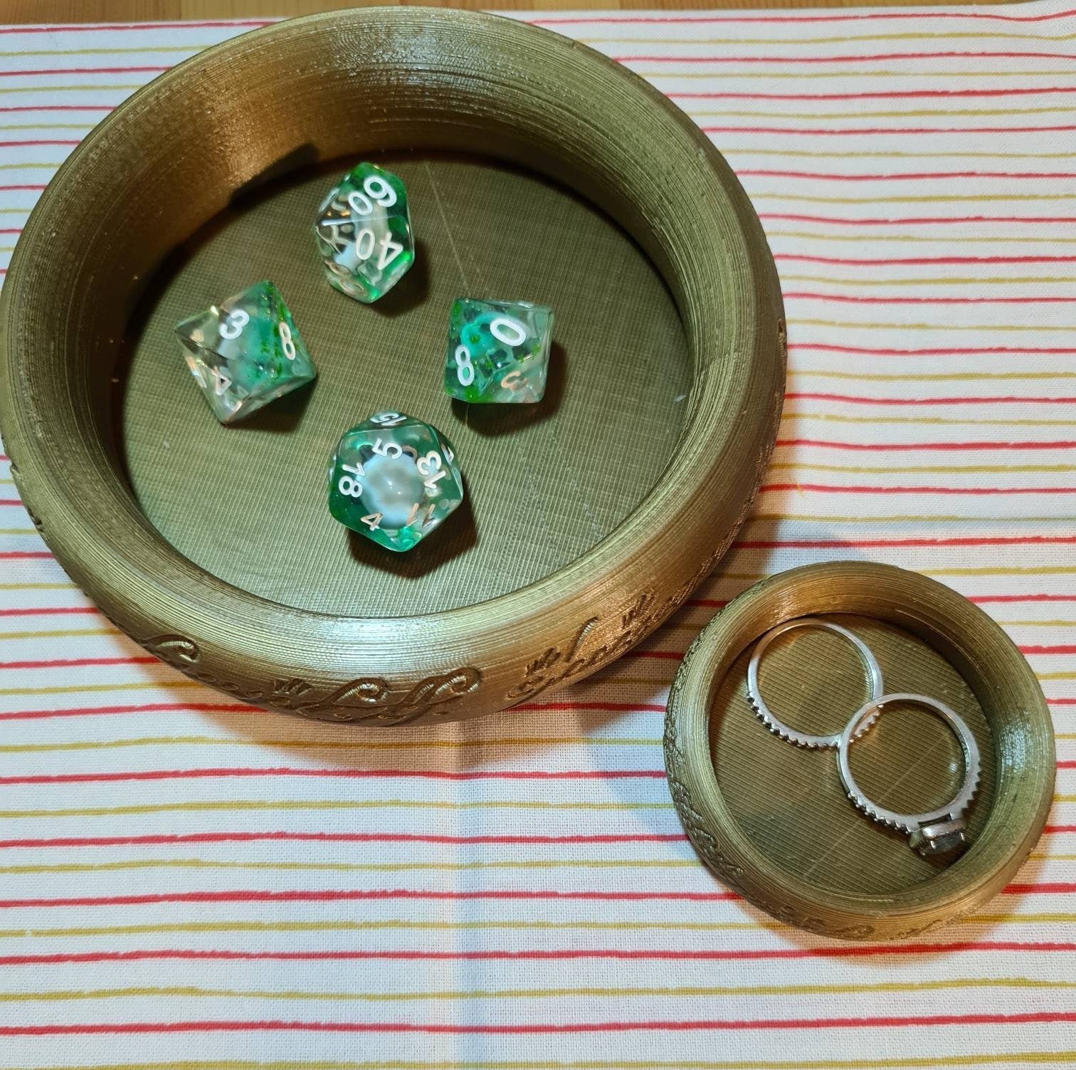 Elven Inspired Fantasy Ring Bowl Dice Tray Trinket Dish | Etsy UK