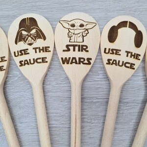Star Wars Inspired Wooden Full Size Spoon or Spatula - Etsy Australia