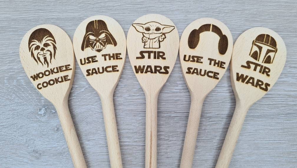 Star Wars Inspired Wooden Full Size Spoon or Spatula - Etsy Australia