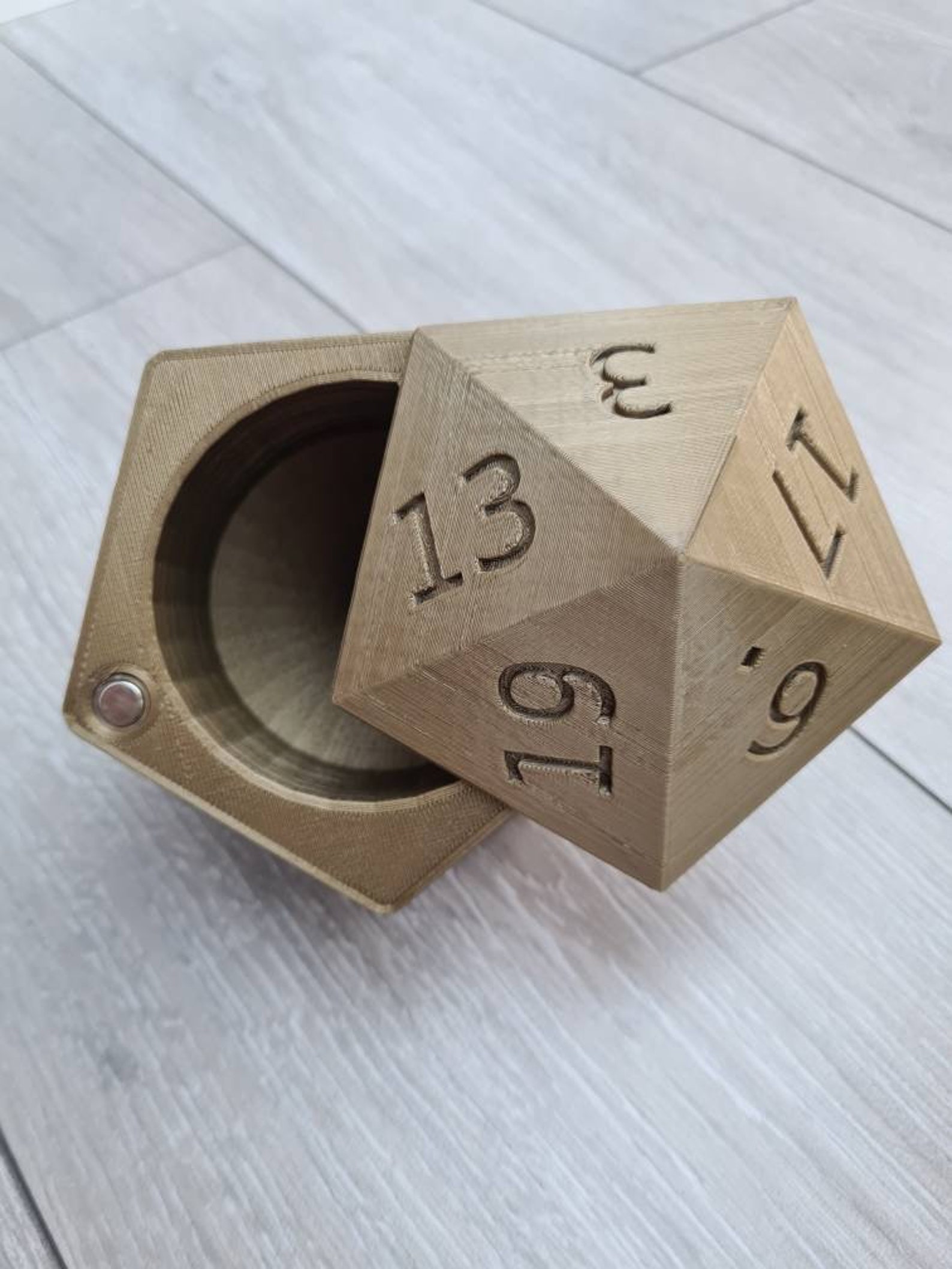 D20 Storage Box With Magnetic Lock With Mystery Dice Option. - Etsy UK