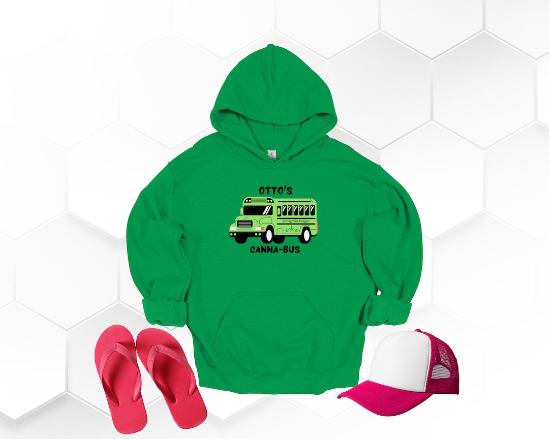 Otto's Canna-bus Hoodie, Otto Mann Hoodie, the Simpsons Hoodie ...