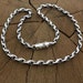 Silver Chain Kharkov Bit Silver Men's Chain Oxidized Byzantine Chain ...