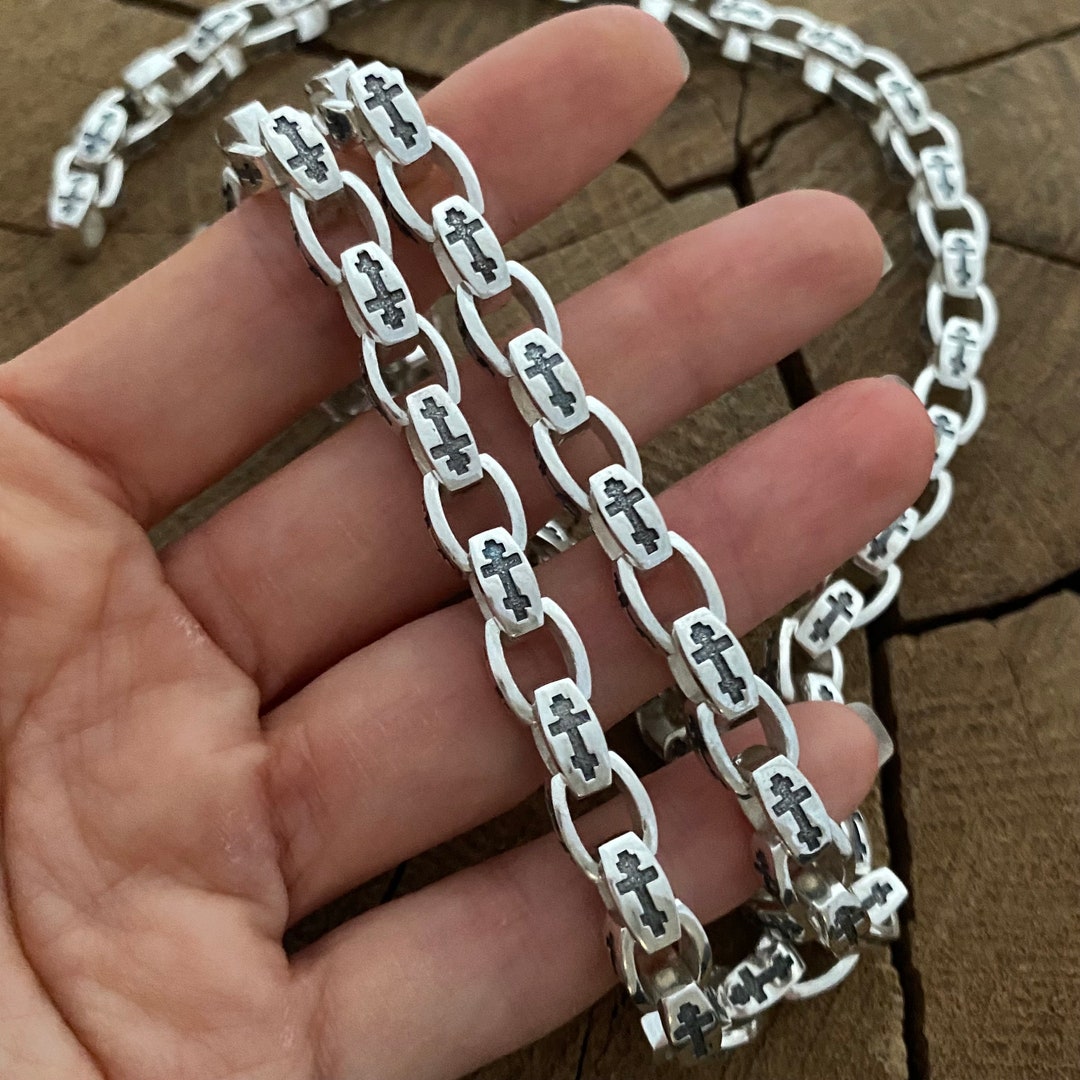 Designer 925 Sterling Silver Orthodox/ Christian Chain (accessories ...