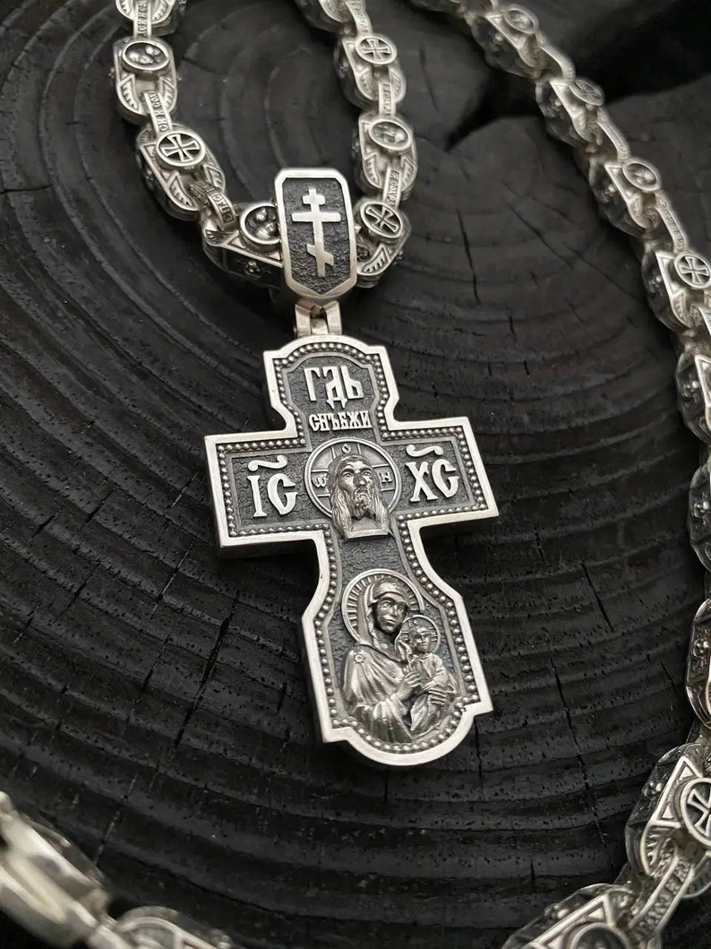 Handmade Blackened 925 Sterling Silver Orthodox Set With - Etsy