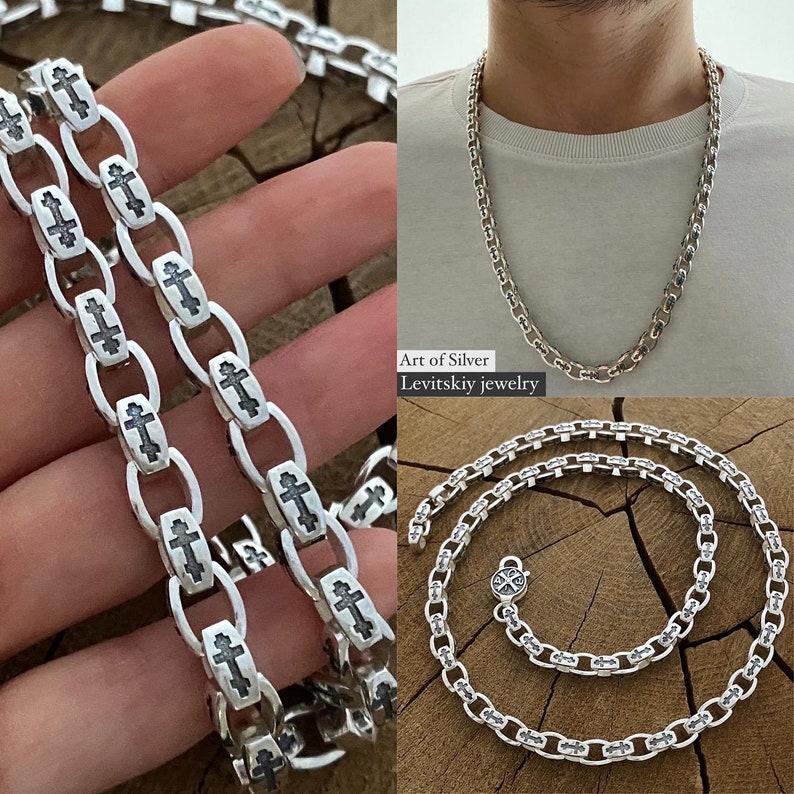 Designer 925 Sterling Silver Orthodox/ Christian Chain (accessories ...