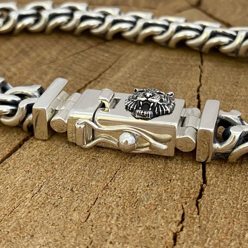Silver Bracelet Moscow Bismarck With Tiger - Etsy