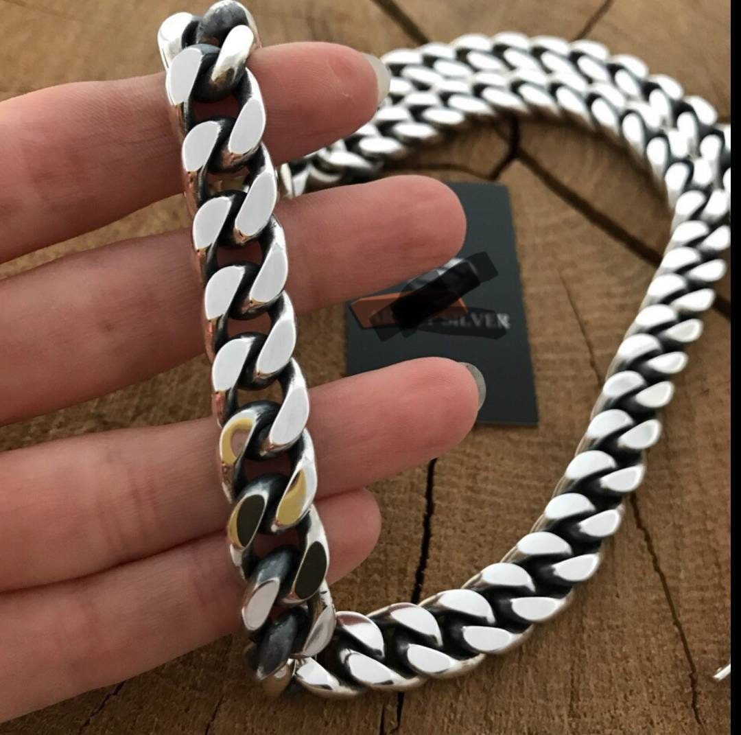 Silver Men's Massive Armored Chain - Etsy