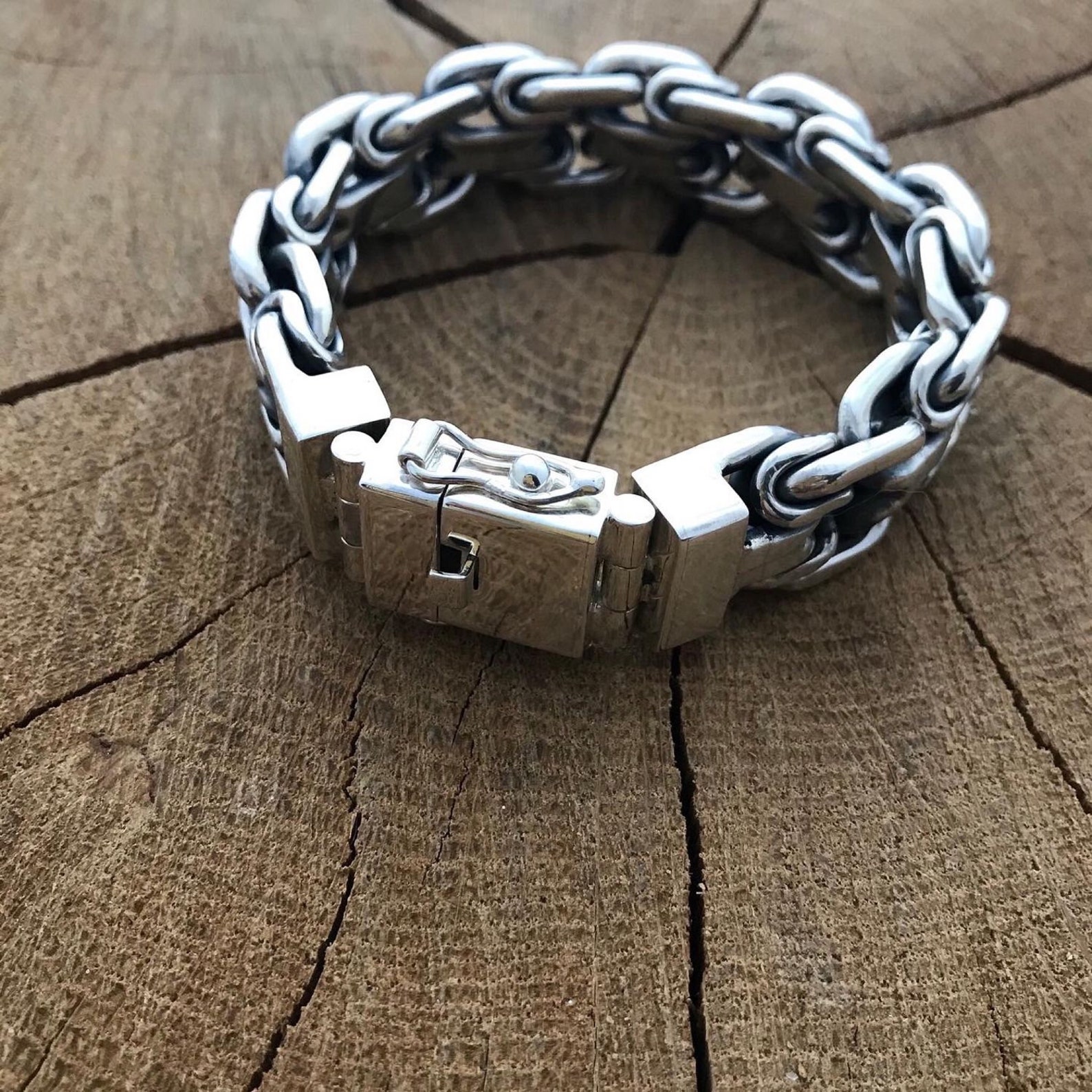 Silver Bracelet Double Moscow Bit - Etsy