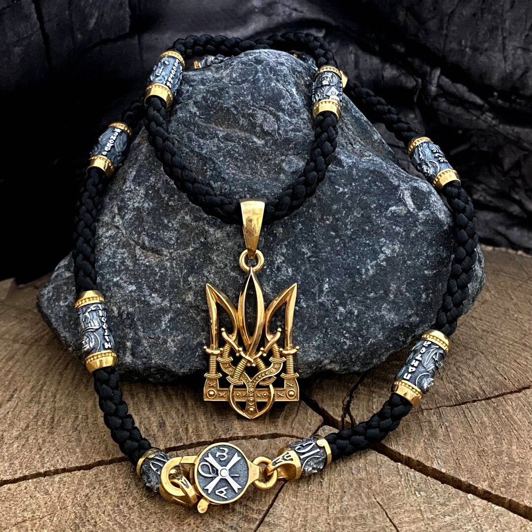 Silk Lace With Orthodox 24K Gold-plated 925 Silver Inserts and the ...