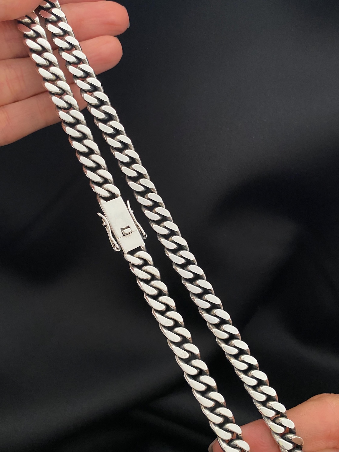 Silver Men's Massive Armored Chain - Etsy