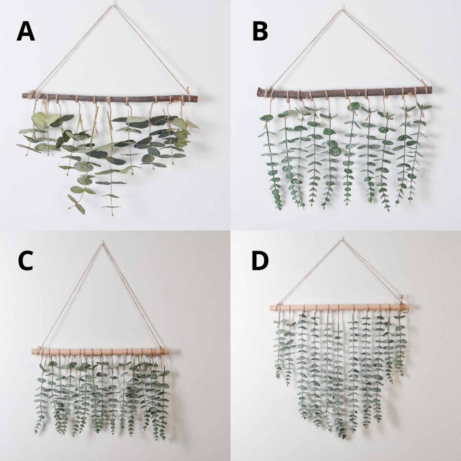 Eucalyptus Wall Hanging Plant Wall Hanging Wall Decor - Etsy