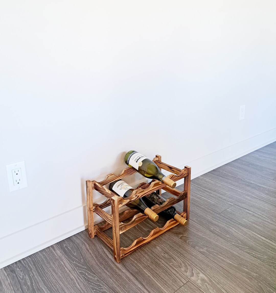 Wood Wine Rack - Wine Bottle Holder - Rustic Wine Rack - Table Wine ...