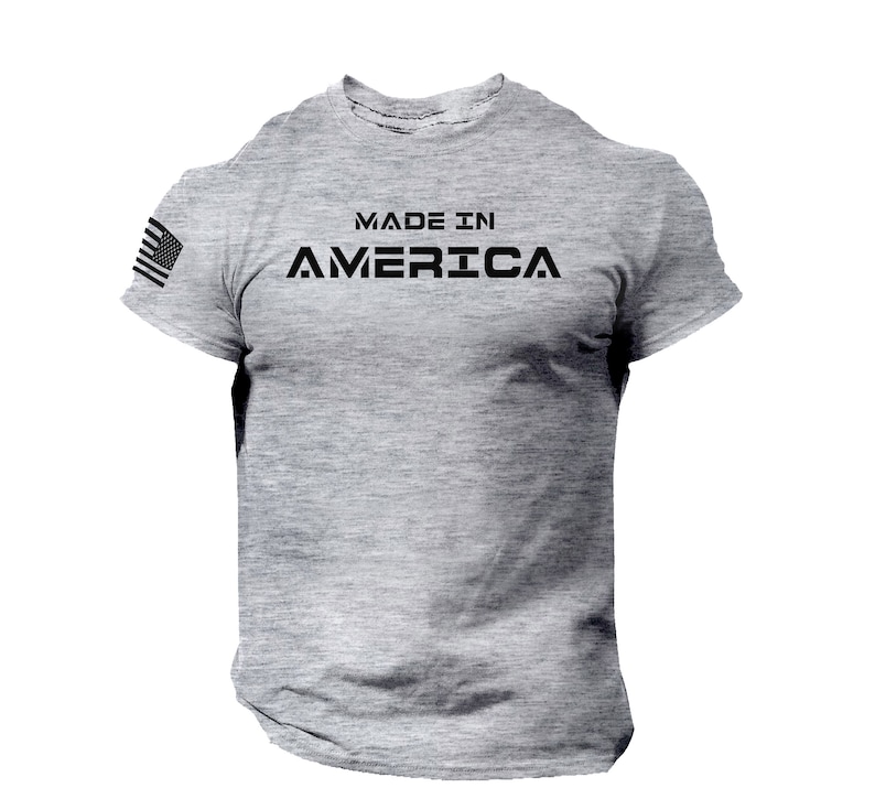 Made in America T Shirt USA Flag Patriotic American Tee - Etsy