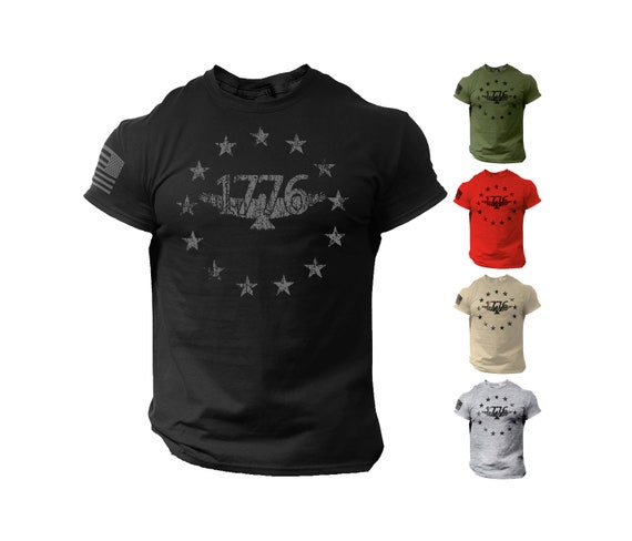 1776 Independence Day USA Distressed Men Patriotic T Shirt | Etsy