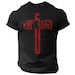 Christian Men Cross T-shirt Vintage Style Faith Bible Religious Shirt ...