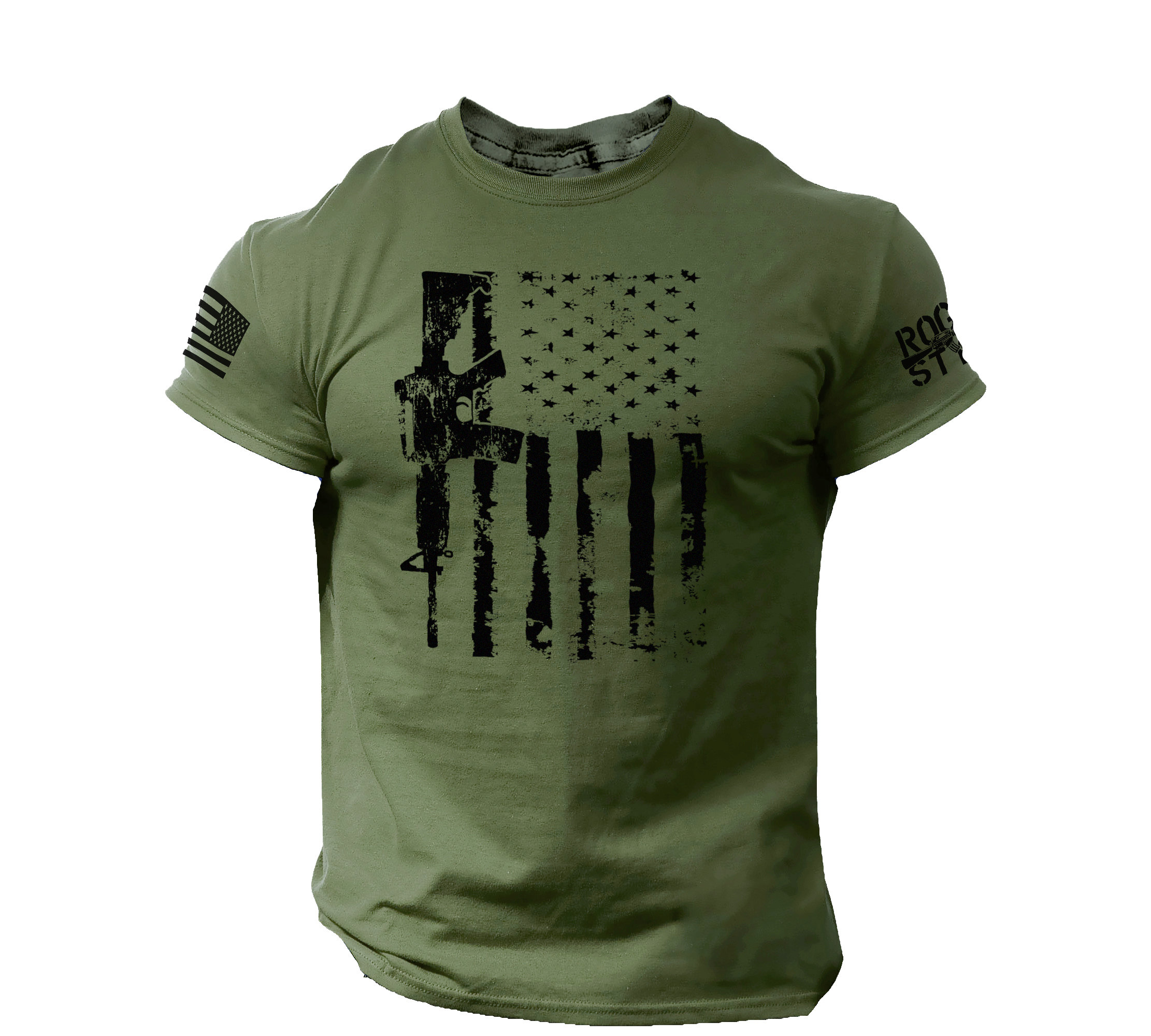 USA Gun Flag Men's T-shirt AR15 Rifle Shirt 2nd Amendment - Etsy