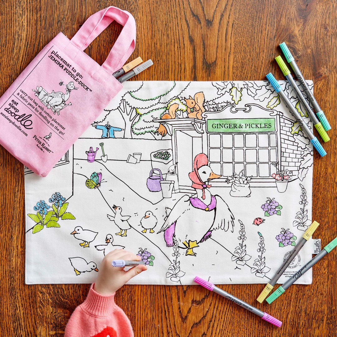 Jemima Puddle-duck™ Colour in Placemat to Go - Etsy