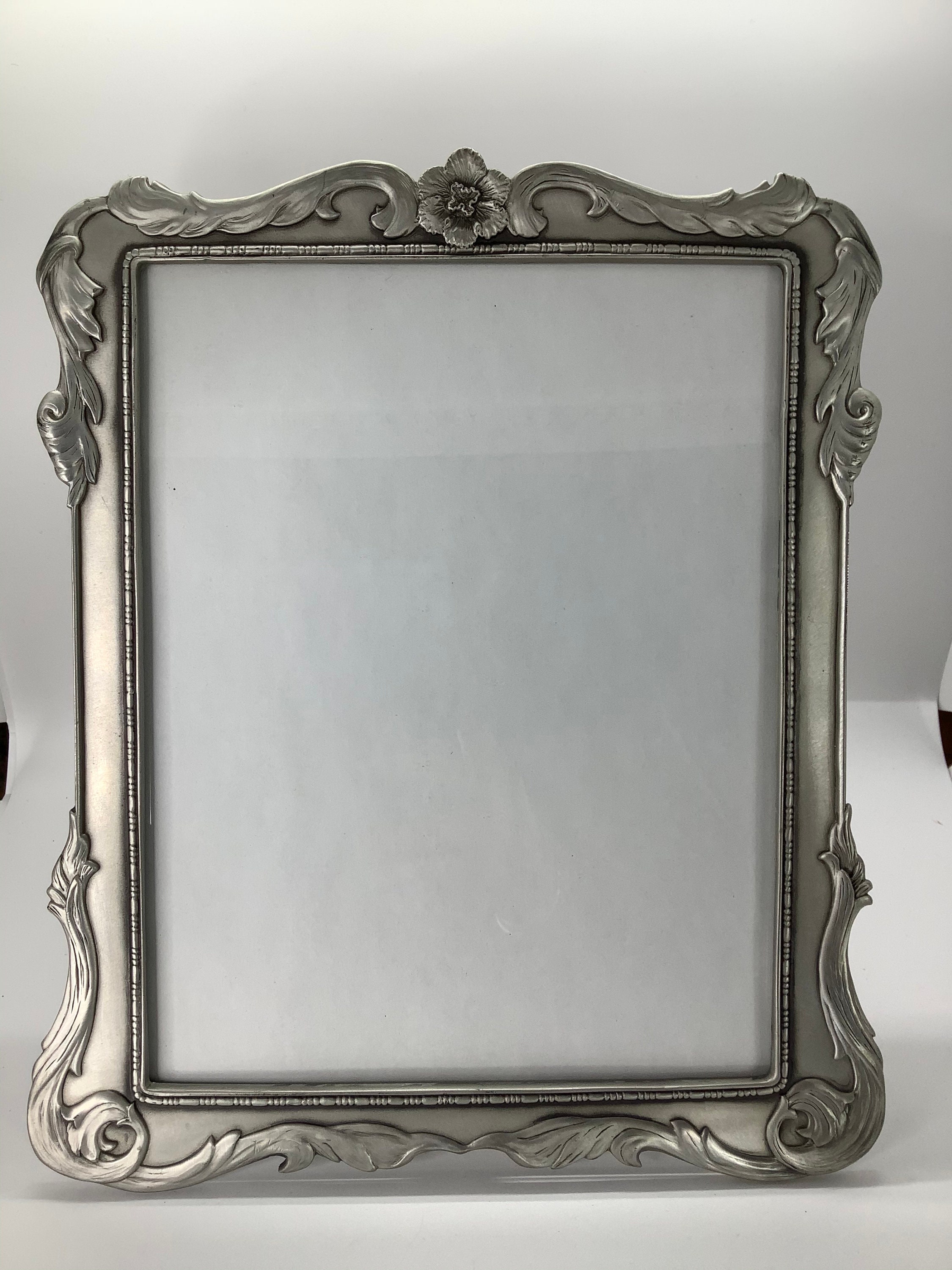 Pewter Solid Picture Frame Vintage - Etsy