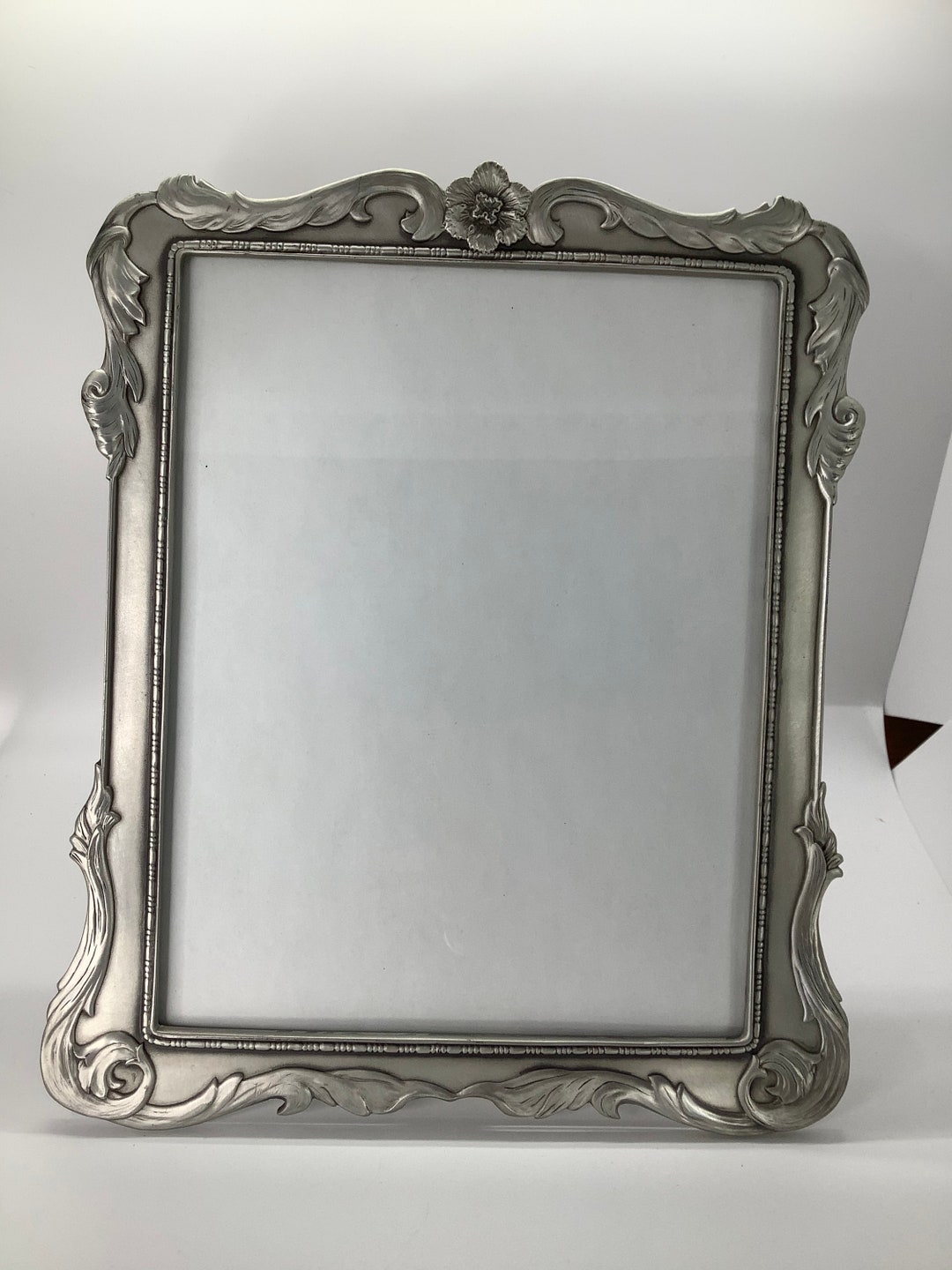 Pewter Solid Picture Frame Vintage - Etsy
