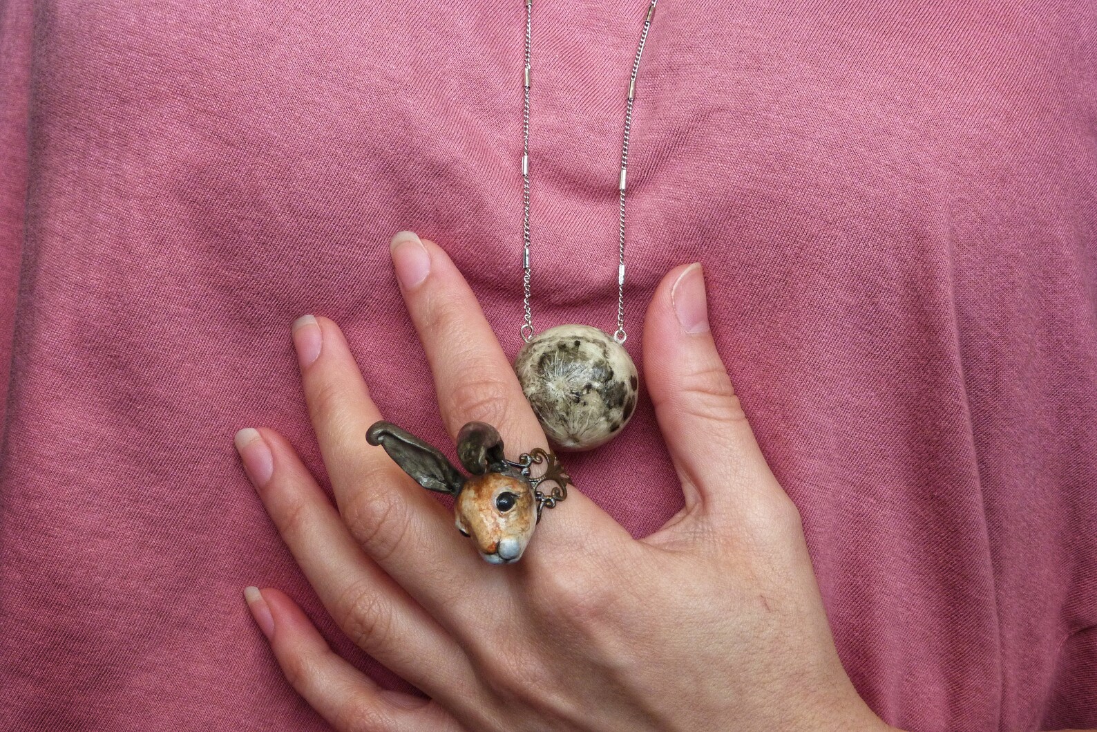 Hare March Hare Rabbit Ring Bunny Ring Polymer Clay Hare Ring - Etsy UK