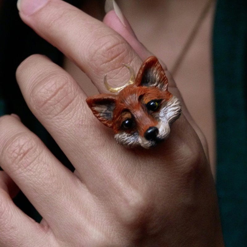 Fox Ring - Etsy