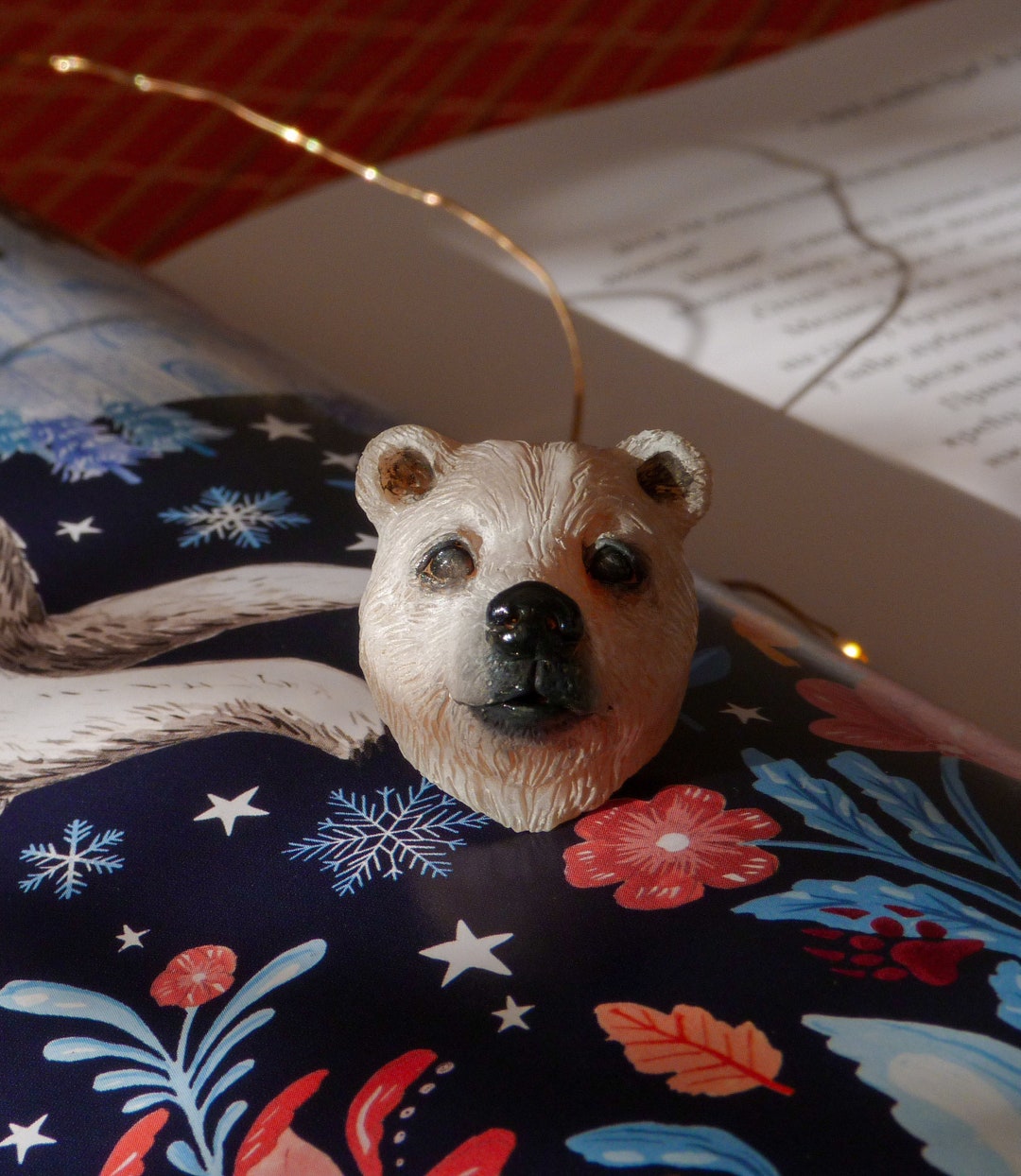 Polar Bear Ring, Bear Lover Gift, Cute Whimsical Animal, White Bear ...