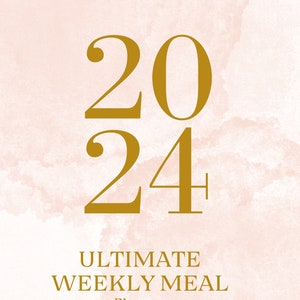 2024 Weekly Meal Planner Printable/ Meal Prep Planner/ 7-day Meal Plan ...