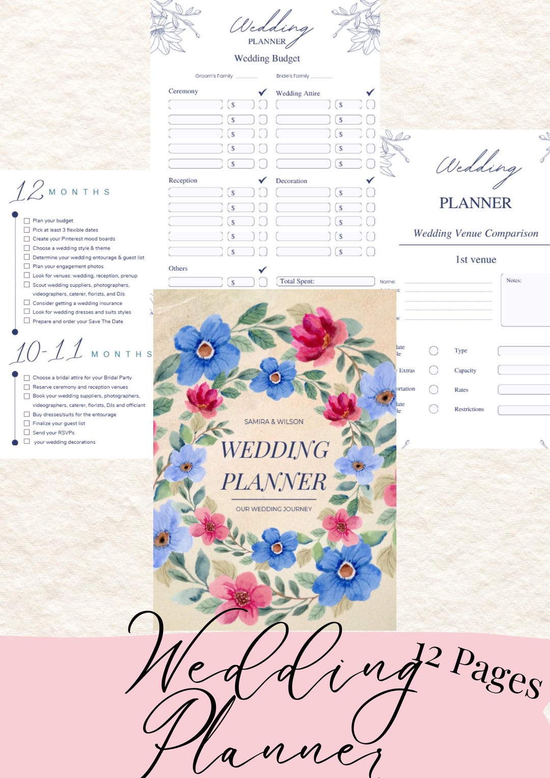 Ultimate Wedding Checklist Template | Printable Wedding Planning Guide ...