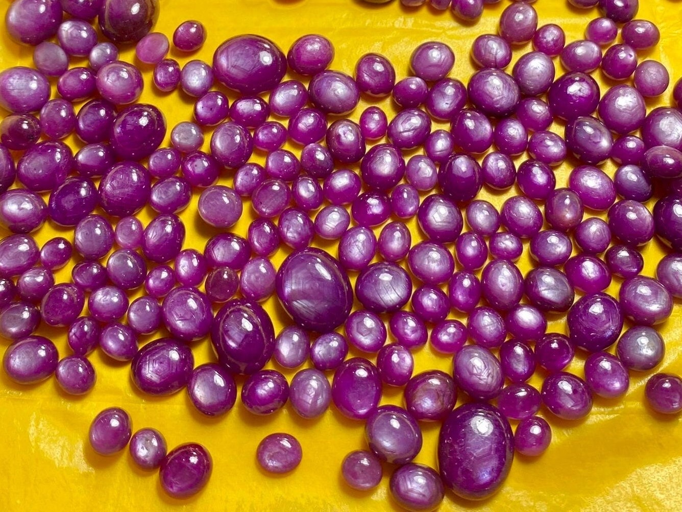 RUBY Silky Star Ruby Cabochon Oval Lott Natural Star Ruby Crystal ...