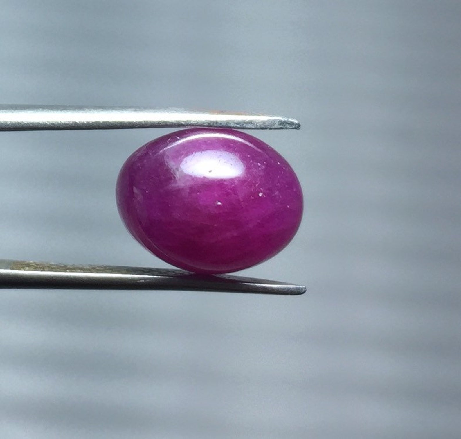 Natural Ruby Cabochon Oval Shape Gemstone Ruby Loose Stone | Etsy