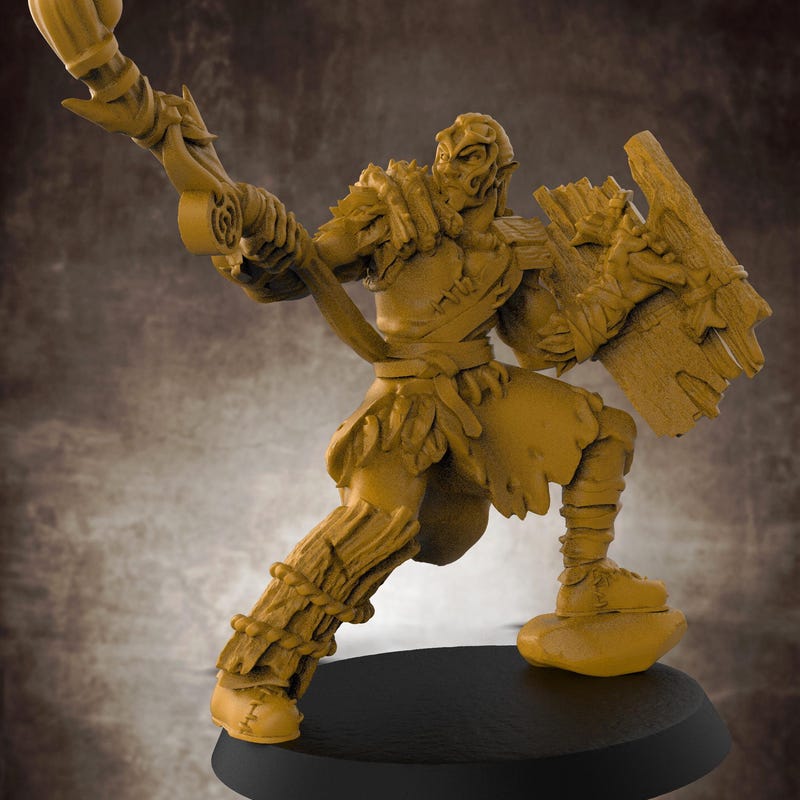 Miniature Druid Half Elf - Etsy