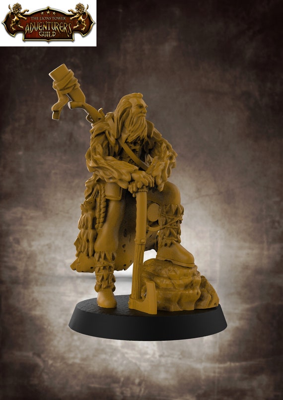 Lion Tower Miniature Male Human Trapper/ Ranger With Axe and - Etsy