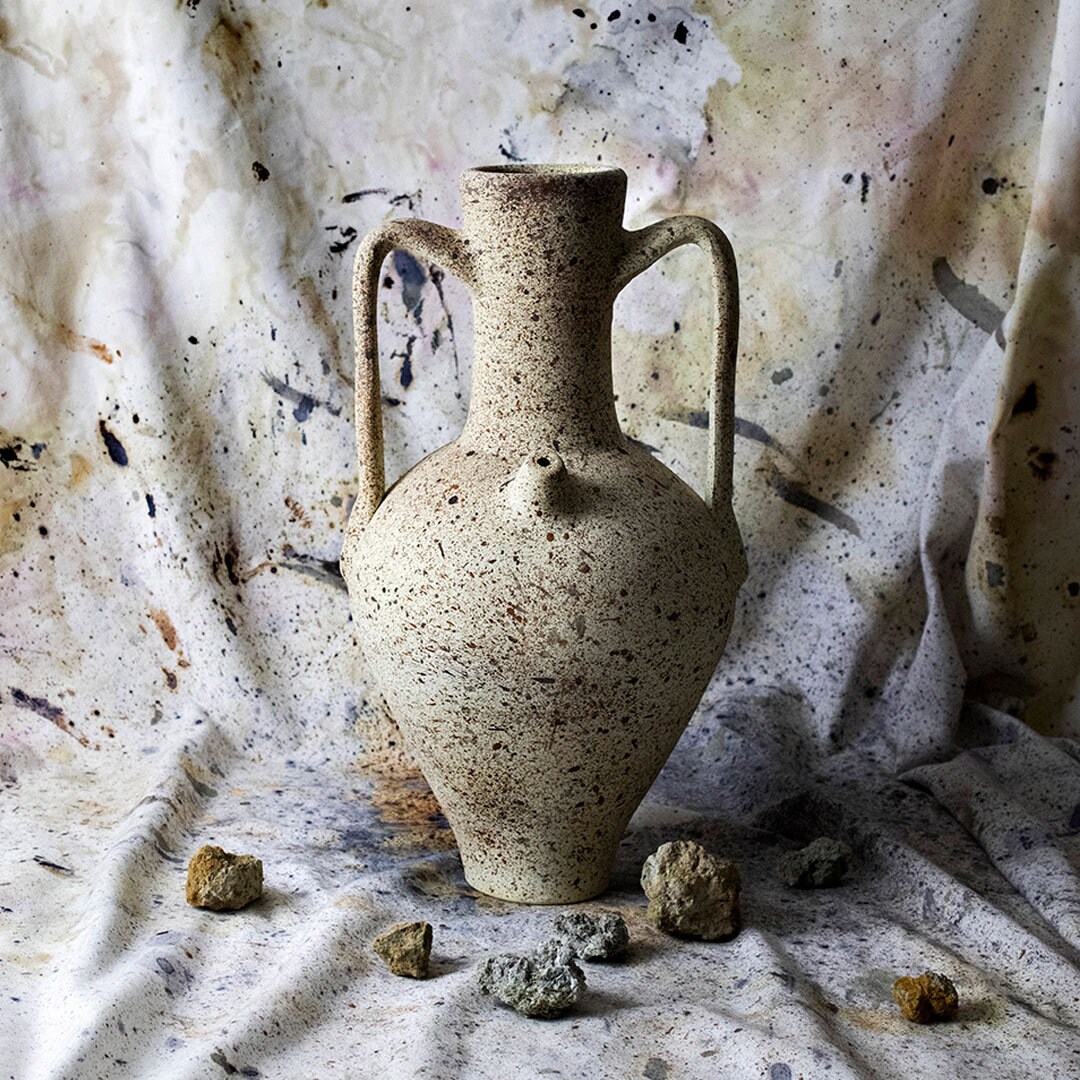 Botijo Nendu en arcilla blanca // Spain pottery Botijo Nendu - Etsy España