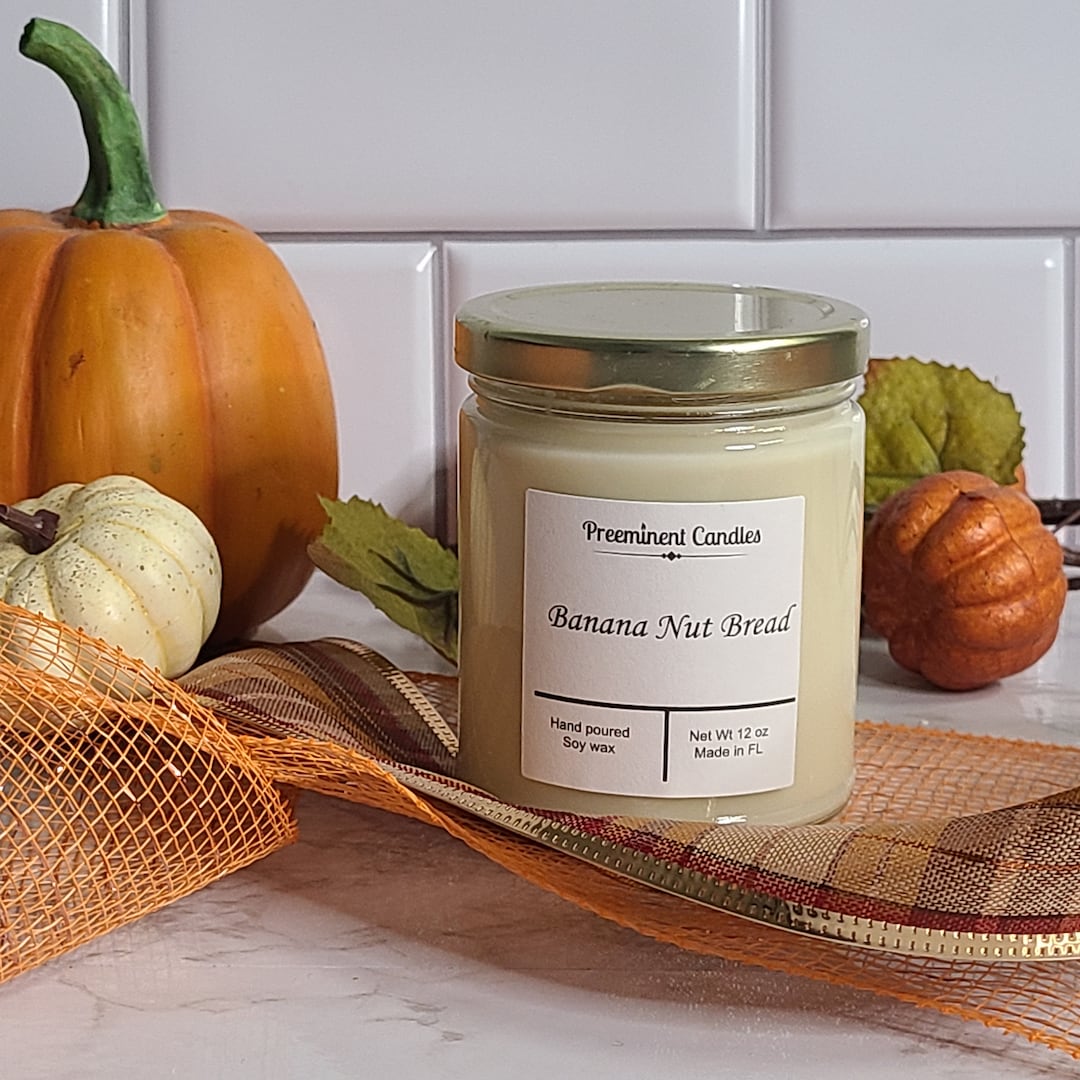 Banana Nut Bread Candle, Banana Bread Candle, Fall, Bakery Candle, Fall ...